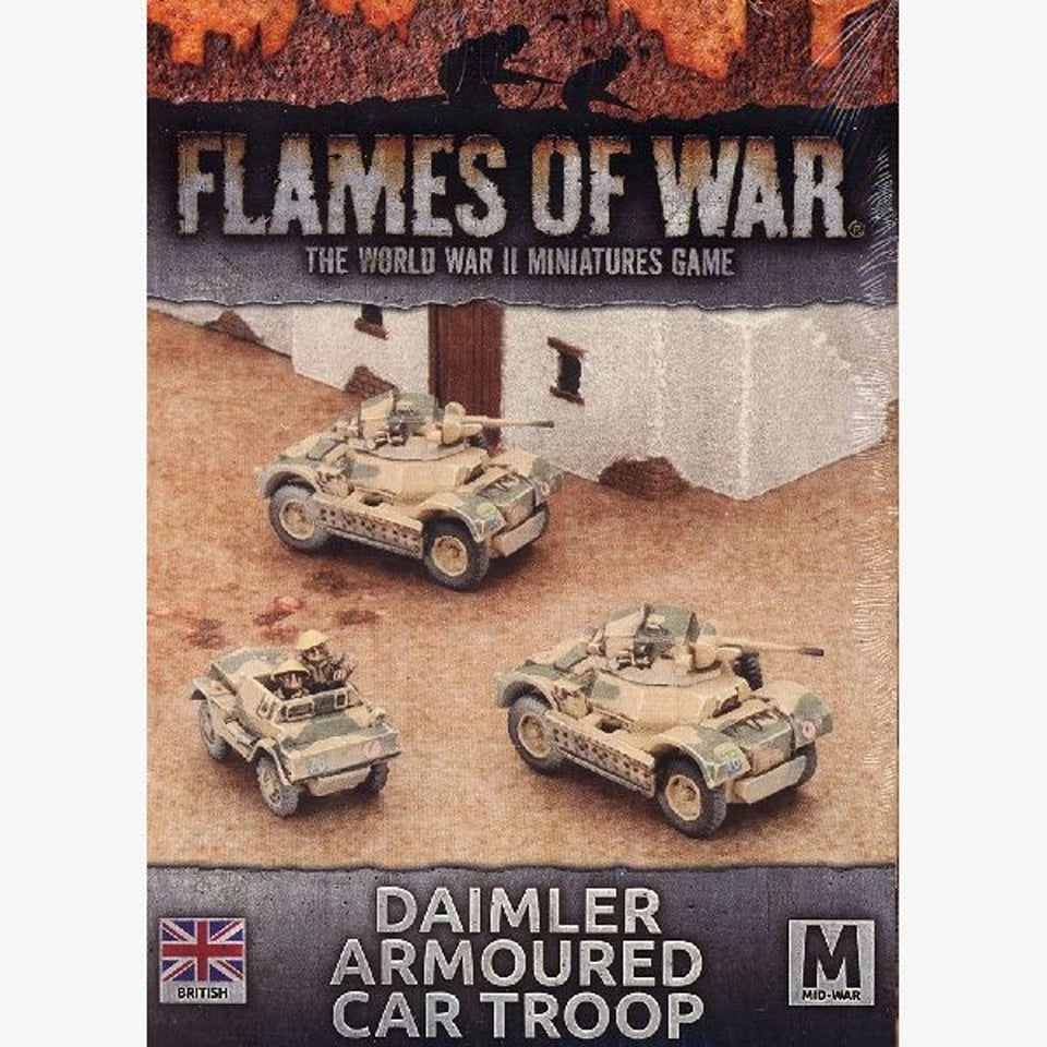 British Army Mid War Daimler Armoured Car Troop | Peddler